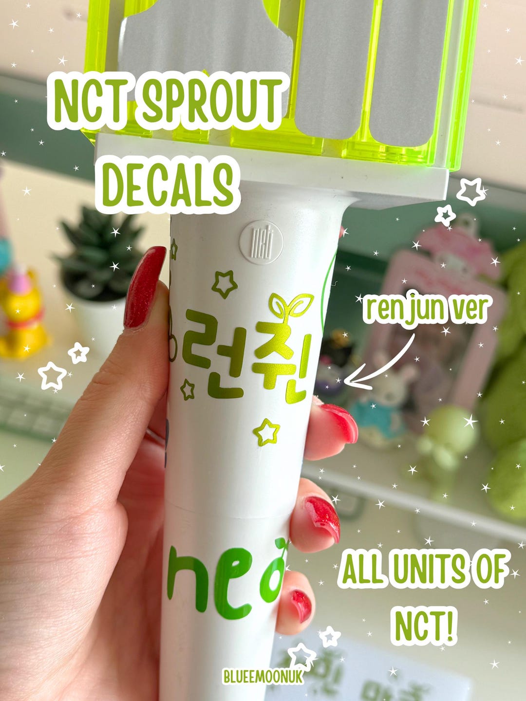NCT ALL UNITS Member Sprout Lightstick Decals - Etsy