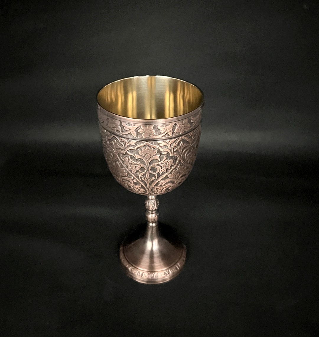 Handmade Copper Chalice: Antique Brass Medieval Goblet (7 Inch) - Etsy