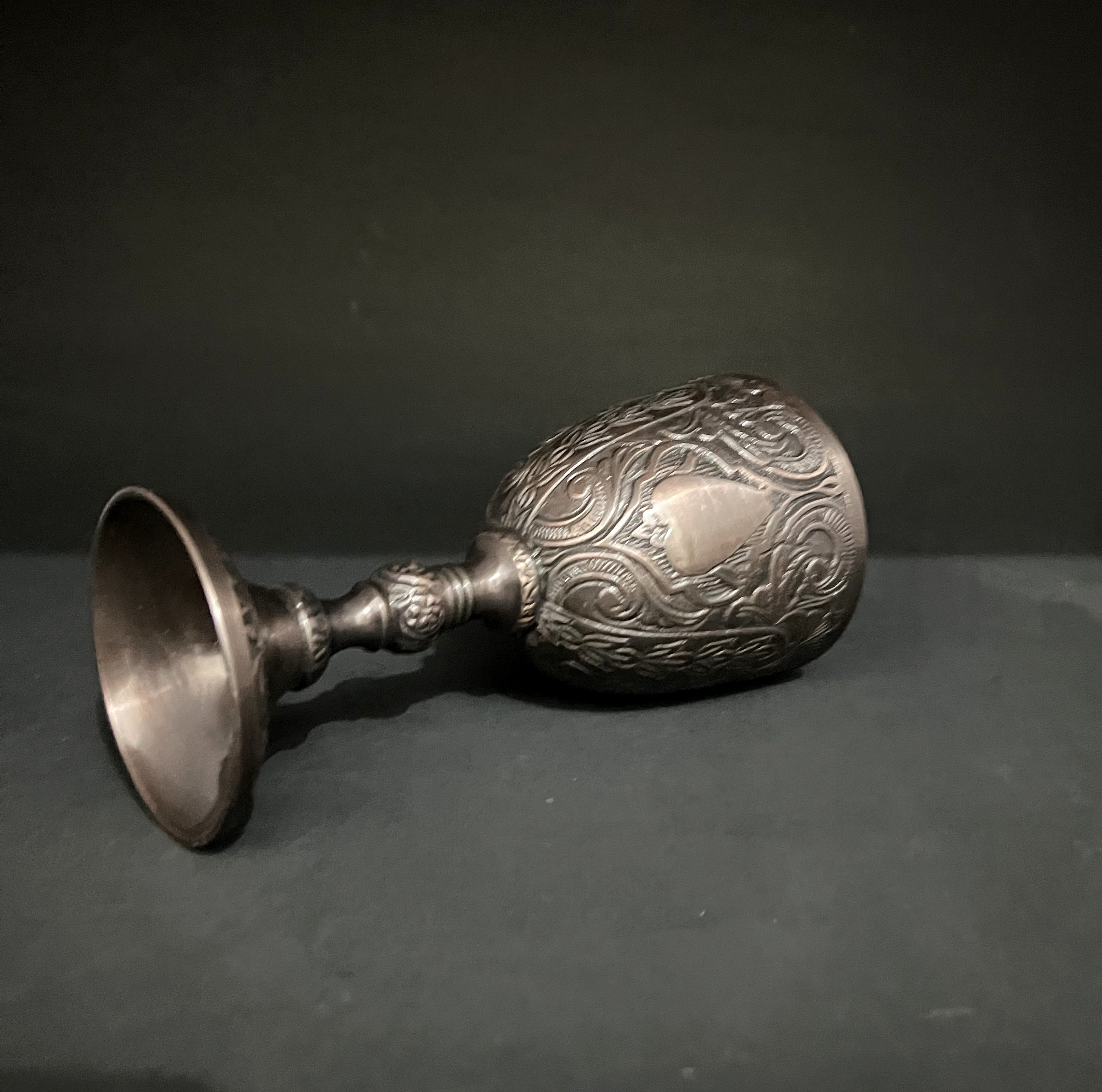 Handmade Brass Wine Goblet: Engraved Royal Chalice, 6 Inch - Etsy