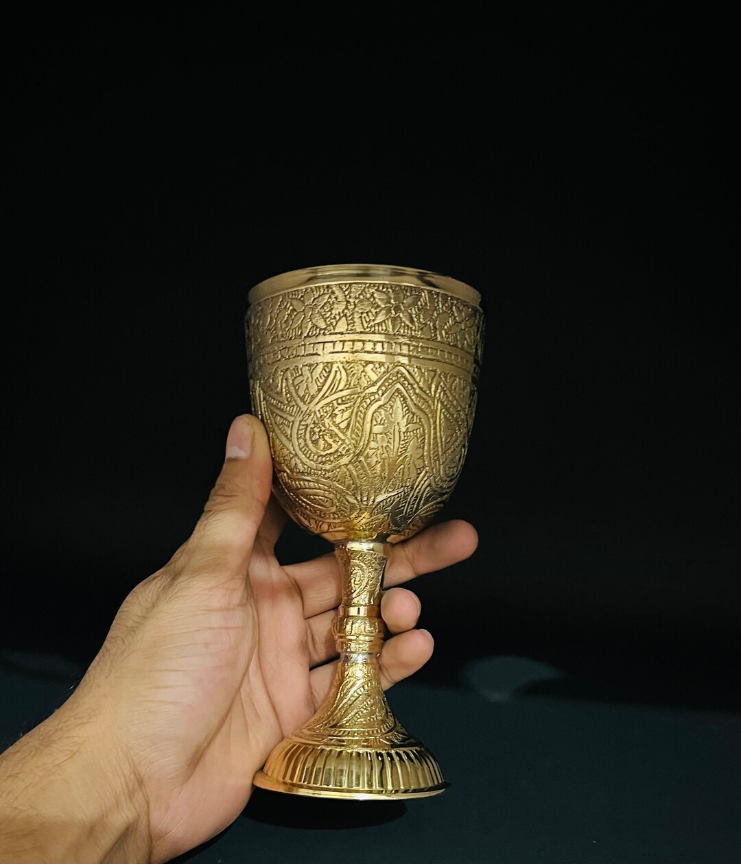 Solid Brass Chalice Goblet for Communion Goblet Gift for Wedding ...