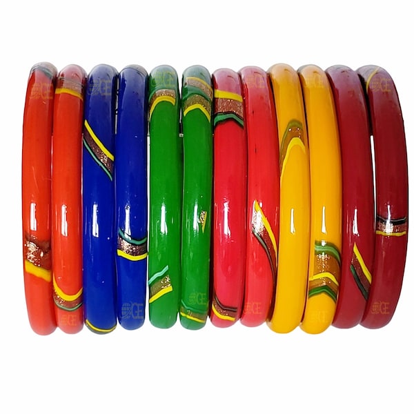 Glass Bangles - Etsy