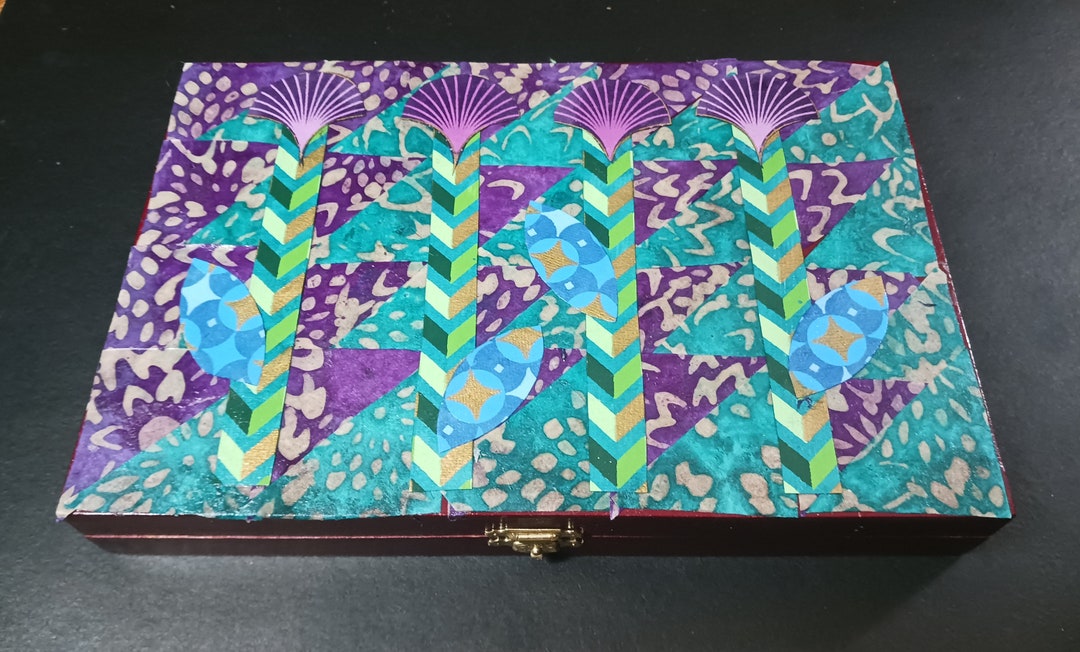 Decoupaged Wooden Cigar Box - Etsy