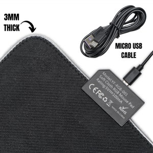 Custom RGB Desk Mat, Personalized LED Custom Desk Mat Gaming, Design ...