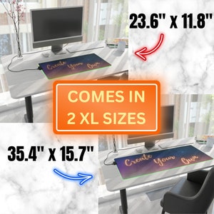 Custom RGB Desk Mat, Personalized LED Custom Desk Mat Gaming, Design ...