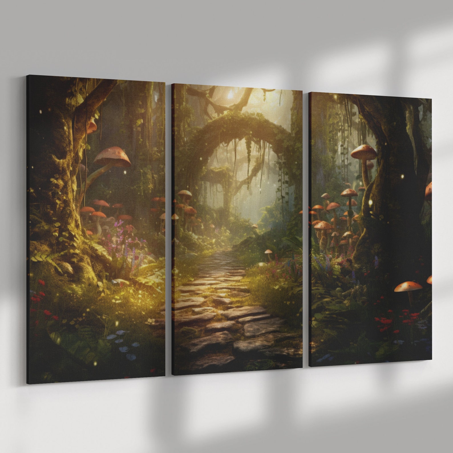 Dark Cottagecore 3 Piece Canvas Wall Art Set, Indie Room Decor ...