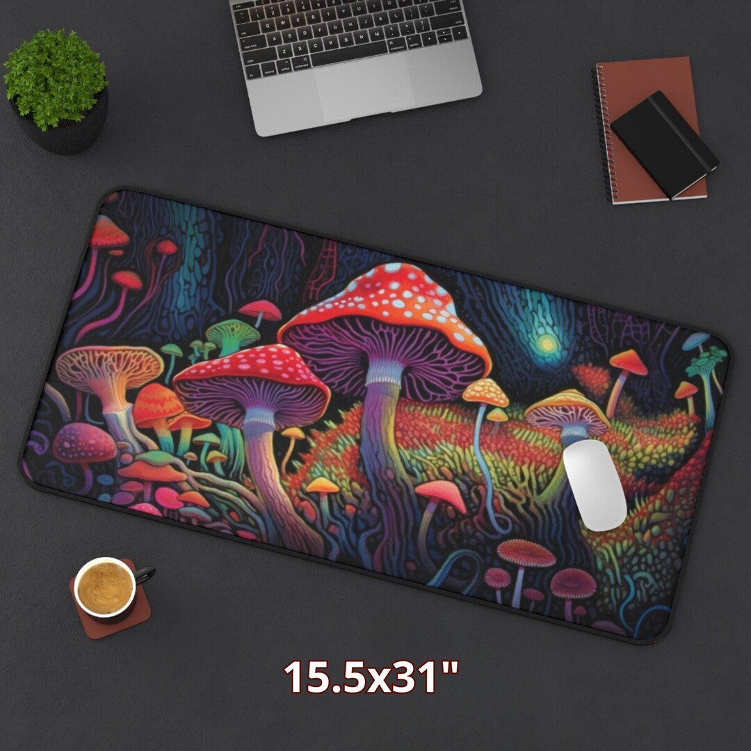 Magic Mushroom Mousepad, Trippy Cubicle Decor, Psychedelic Desk Decor ...