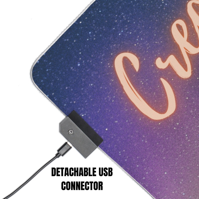 Custom RGB Desk Mat Personalized LED Custom Desk Mat Gaming - Etsy