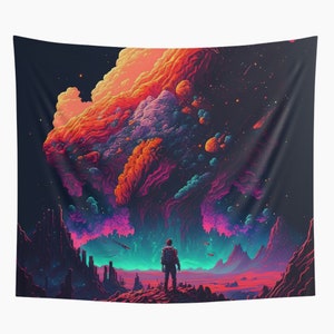 Psychedelic Tapestry, Bedroom Wall Decor, Wall Hanging Trippy Tapestry ...