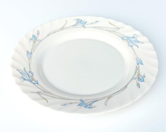Replacement Plates Arcopal Plate Blue Floral Iris - Etsy