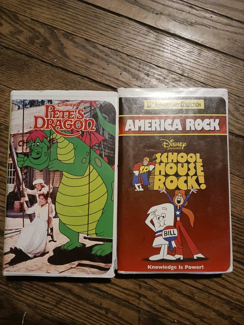 Pete's Dragon Vhs, School House Rock Vhs - Etsy
