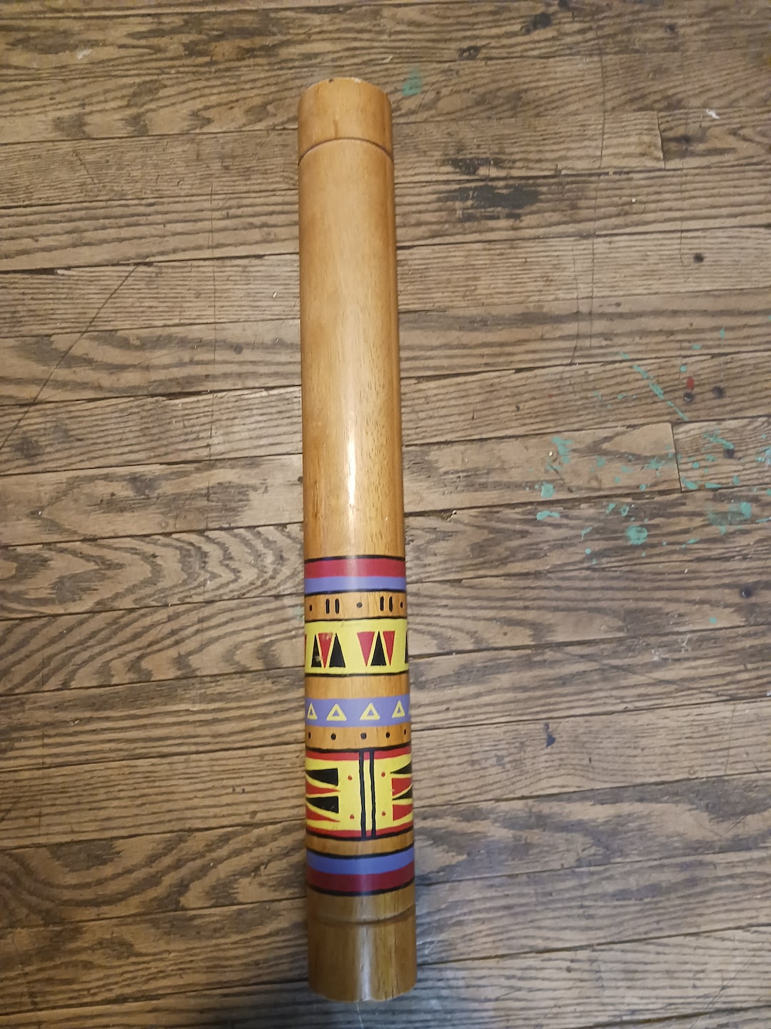 Simplex Rain Stick Hand Percussion Shaker Carved Wood Musical ...