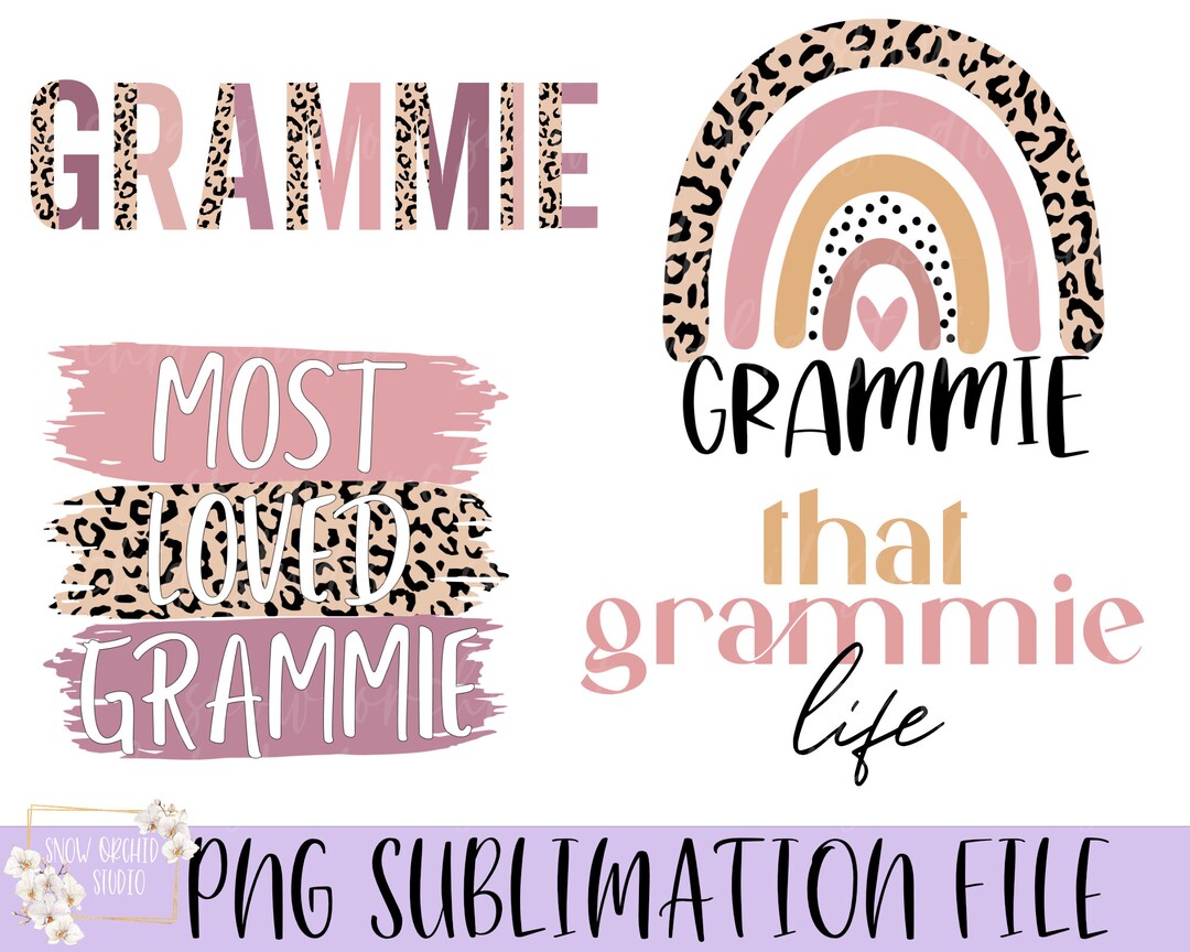 Grammie Sublimation PNG, Grammie Bundle Sublimation File, Grammie Shirt ...