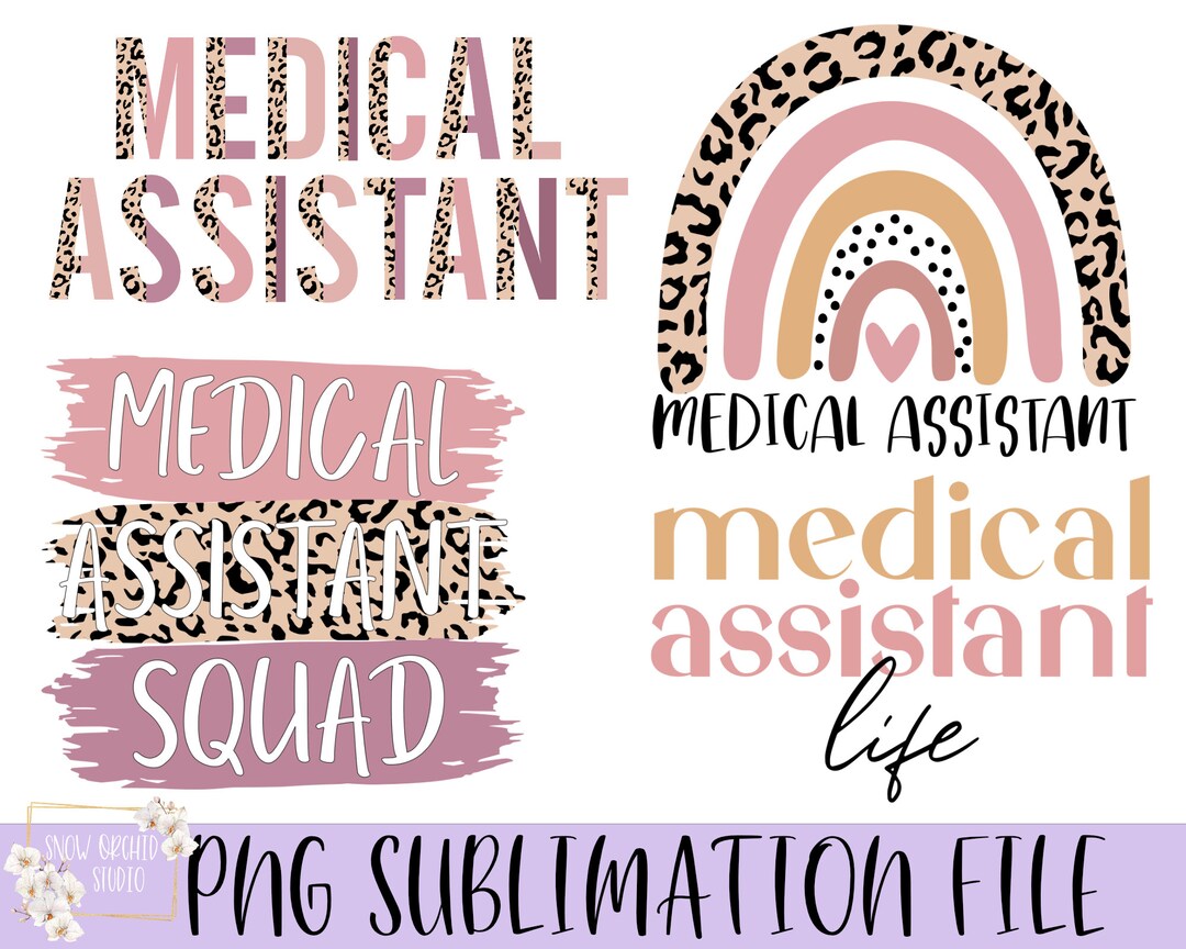 Medical Assistant Sublimation PNG, Medical Assistant Bundle Sublimation ...