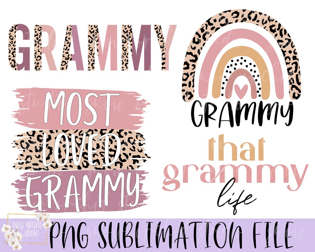 Grammy Sublimation PNG, Grammy Bundle Sublimation File, Grammy Shirt ...