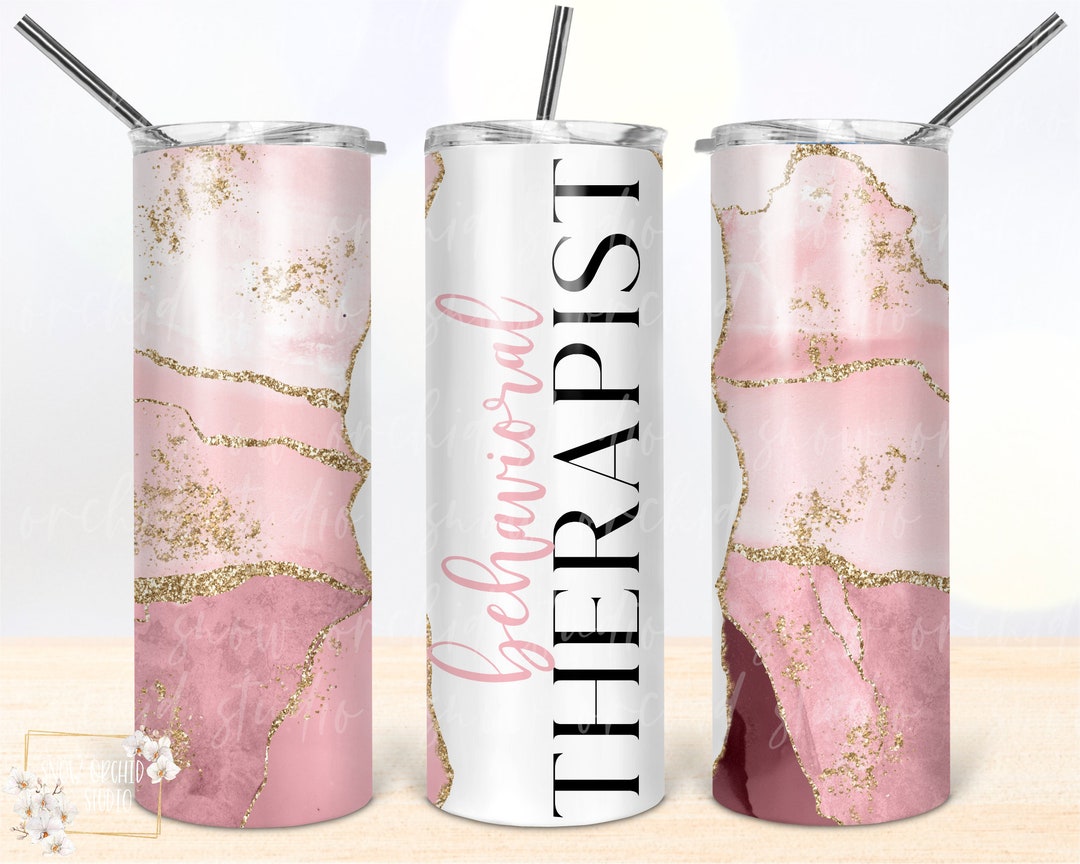 Behavioral Therapist 20oz Tumbler PNG, Seamless Tumbler File, Skinny ...