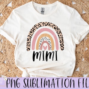 Mimi Sublimation PNG Mimi Shirt Sublimation File Mimi - Etsy
