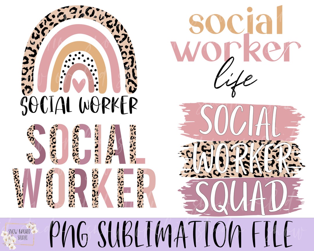 Social Worker Sublimation PNG, Social Worker Bundle Sublimation File ...