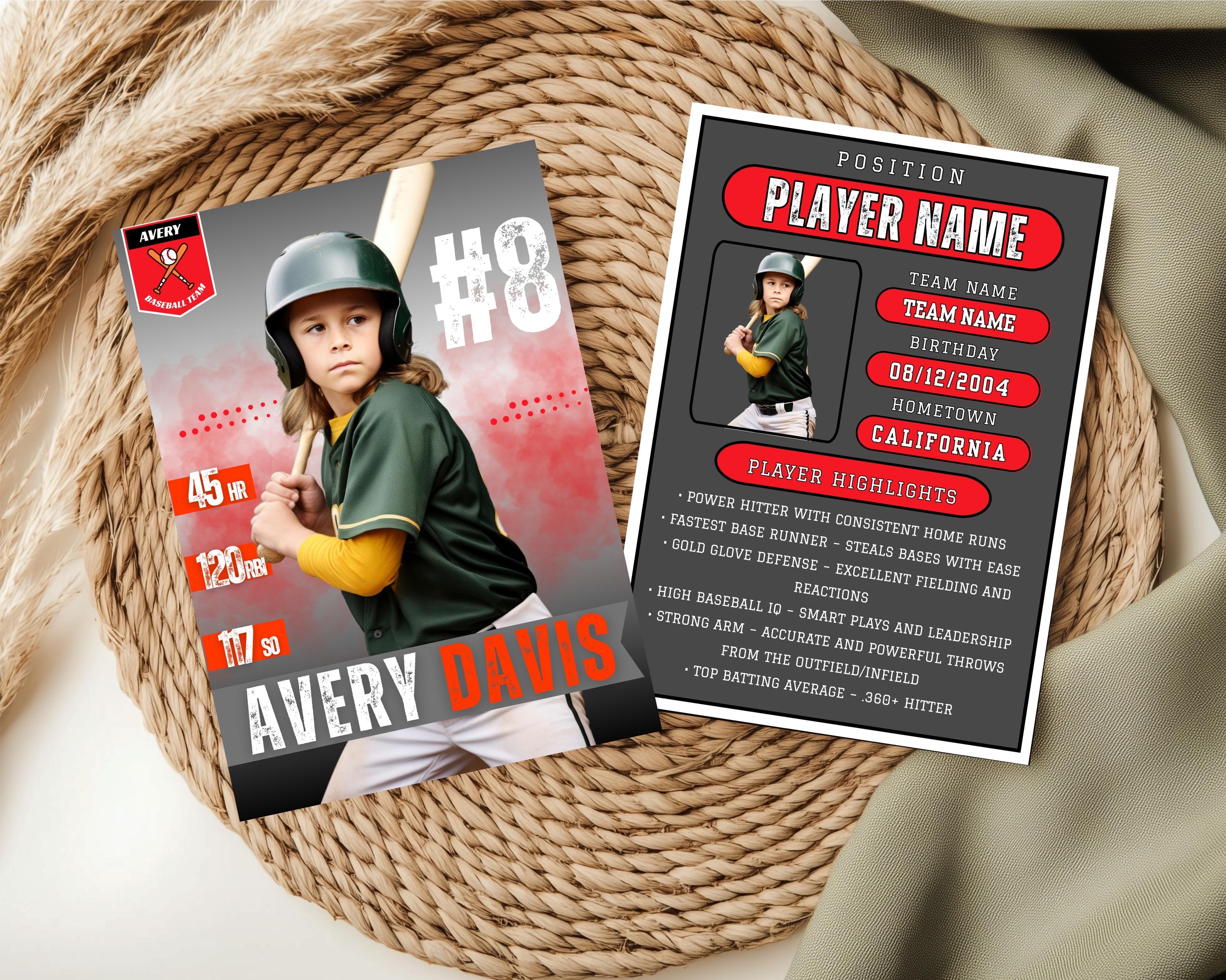 Avery Baseball Card Template