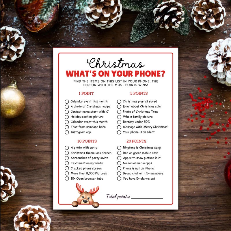 Christmas Whats on Your Phone - Etsy