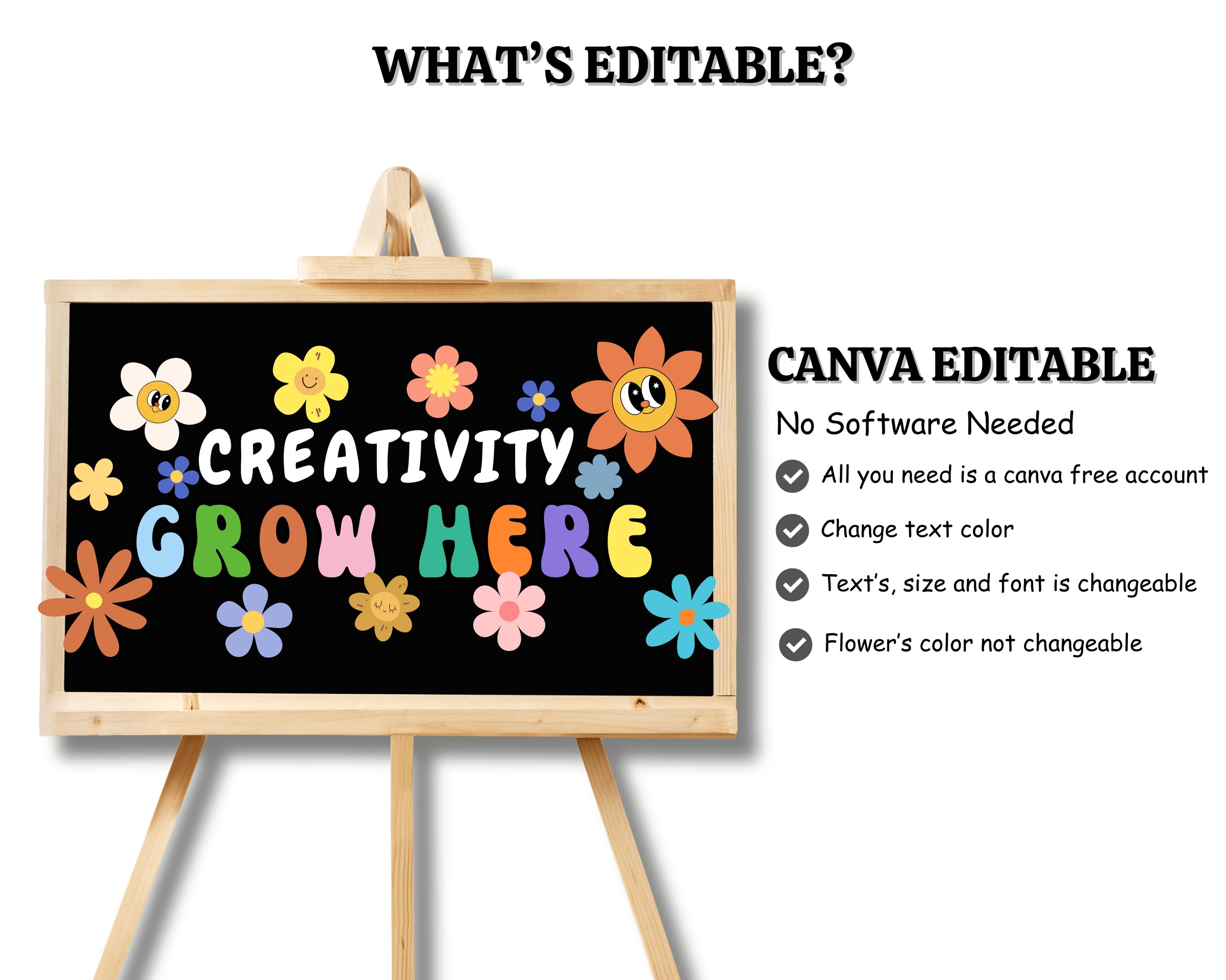 Retro Spring Bulletin Board Kit, Pastel Classroom Decor (digital ...