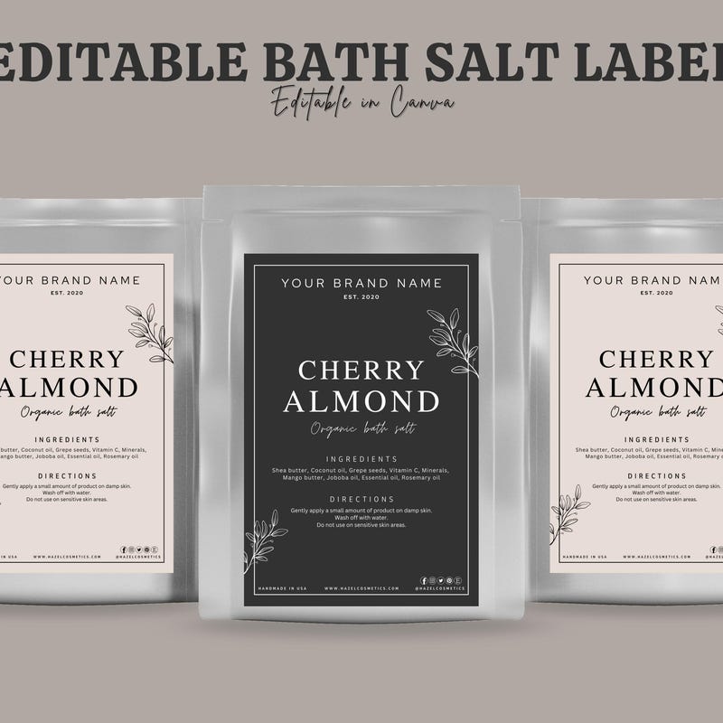 Salt Bag Labels - Etsy