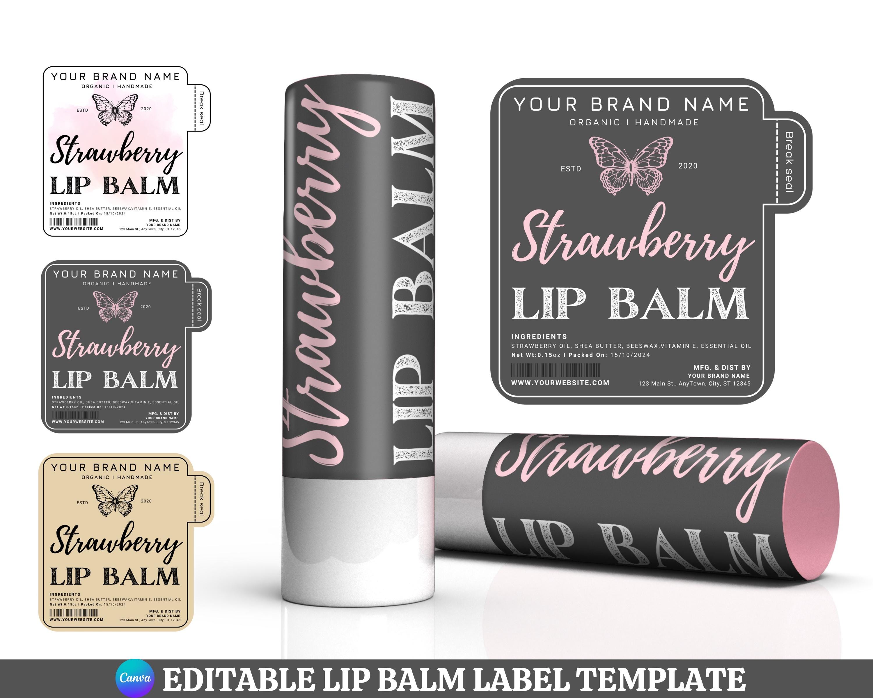 Editable Lip Balm Label | Simple Bee Design | Customize Online With ...