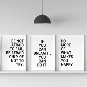 Motivational Posters Set of 6 | Printable Office Decor for Women ...