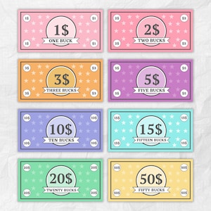 Printable Kids Reward Bucks | Chore Coupons, Good Behavior (digital ...