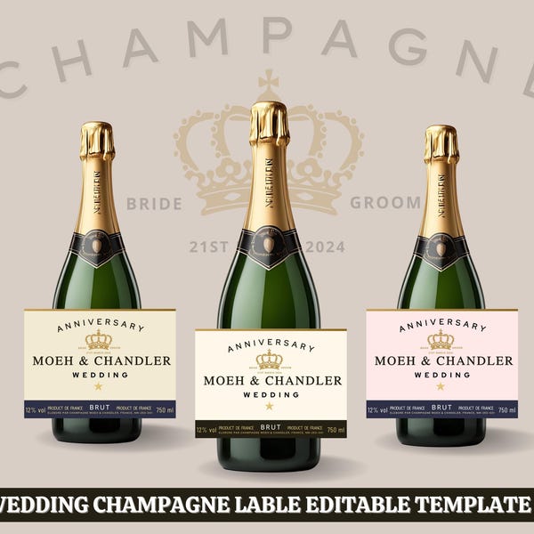 Personalized Champagne Labels - Etsy