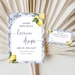 Lemon Drops Bridal Shower Game | Mediterranean Theme (digital Download ...