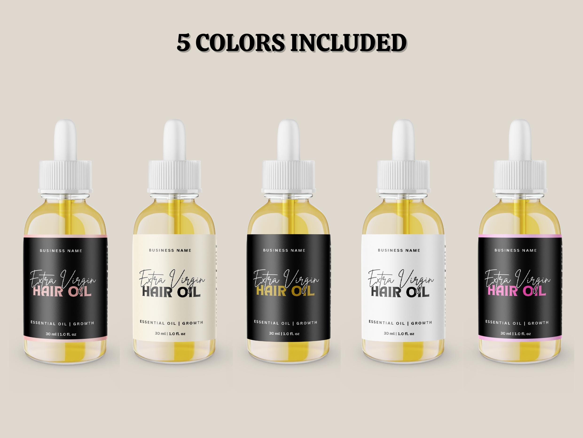 Essential Oil Bottle Label Template, Product Label, Custom Label ...