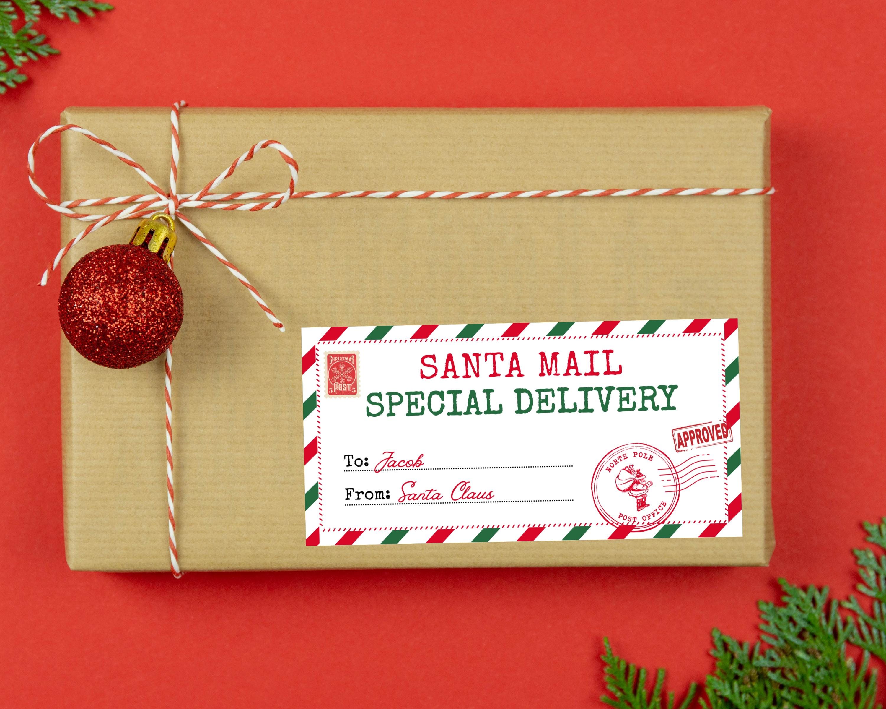 From Santa Gift Tags, Printable Christmas Tags, Editable Santa Mail ...