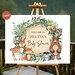 EDITABLE Greenery Woodland Baby Shower Welcome Sign. Rustic Forest ...