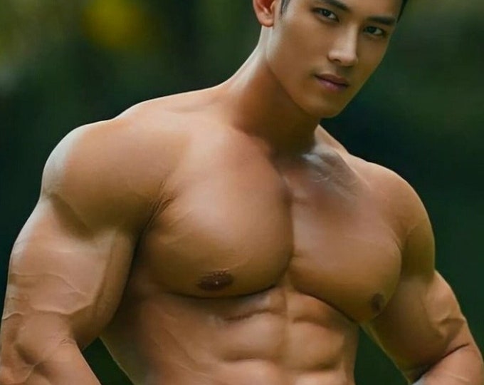 Handsome Bodybuilder Sexy Muscle Jock Hunk Hot Buff Alpha Male Man 4x6 Glossy Photo Poster Print ...