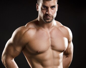 Handsome Bodybuilder Sexy Muscle Jock Hunk Hot Buff Alpha Male - Etsy