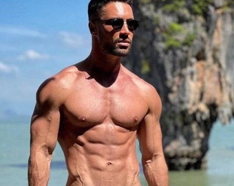 Handsome Bodybuilder Sexy Muscle Jock Hunk Hot Buff Alpha Male Man 4x6 ...