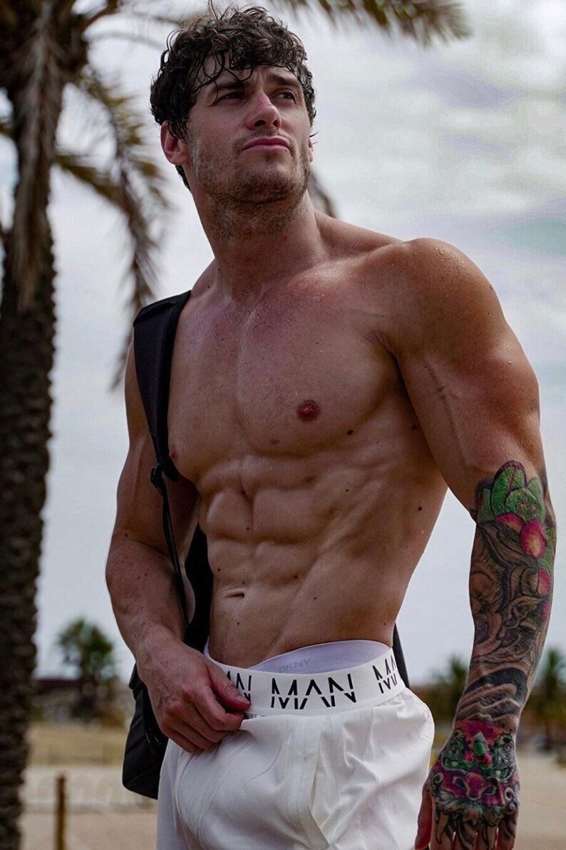 Handsome Bodybuilder Sexy Muscle Jock Hunk Hot Buff Alpha Male Man 4x6 ...