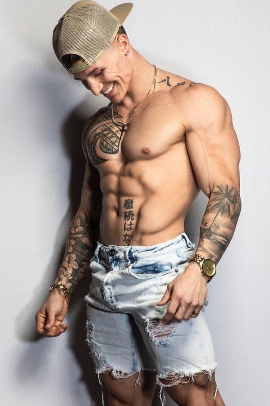 Handsome Bodybuilder Sexy Muscle Jock Hunk Hot Buff Alpha Male Man 4x6 ...