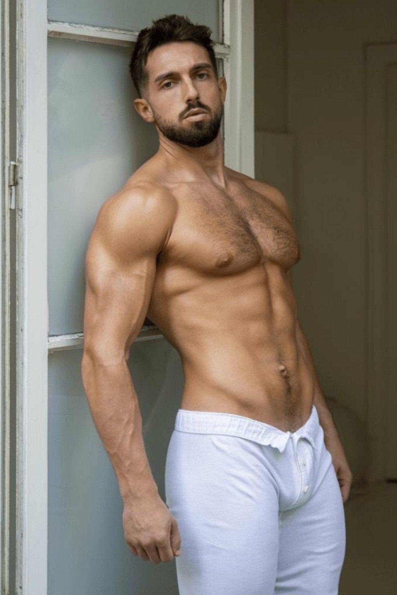 Handsome Bodybuilder Sexy Muscle Jock Hunk Hot Buff Alpha Male Man 4x6 Glossy Photo Poster Print ...