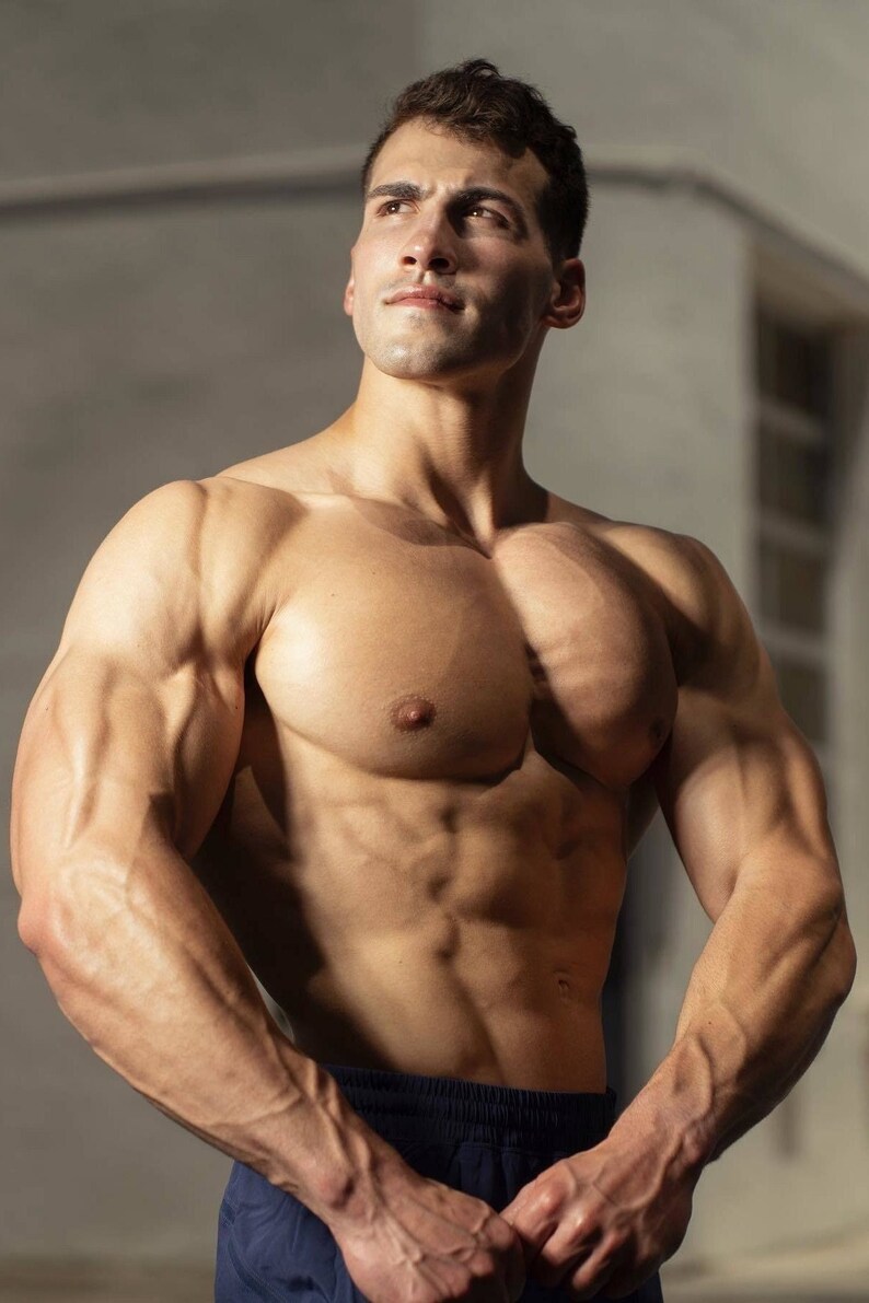 Handsome Bodybuilder Sexy Muscle Jock Hunk Hot Buff Alpha Male Man 4x6 ...