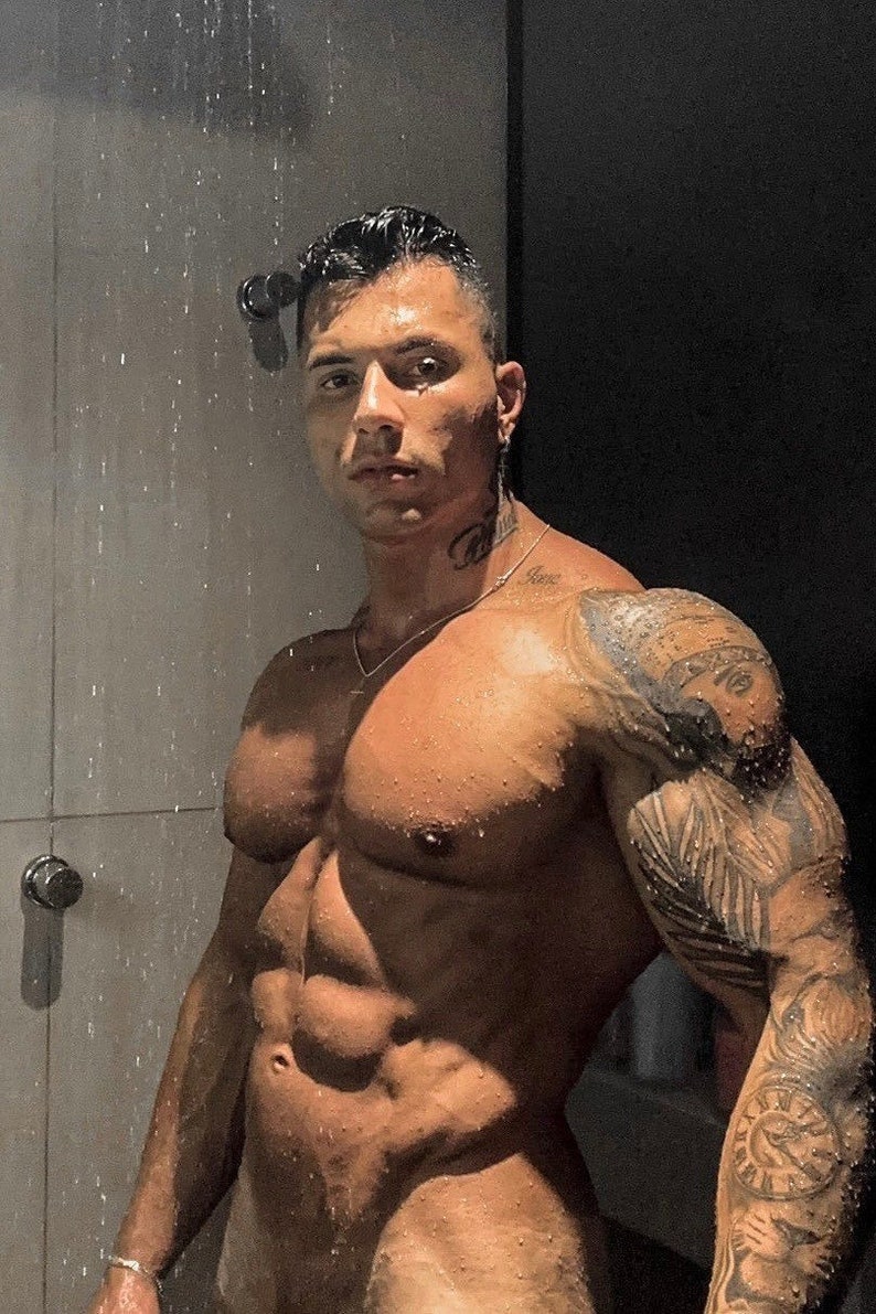 Handsome Bodybuilder Sexy Muscle Jock Hunk Hot Buff Alpha Male Man 4x6