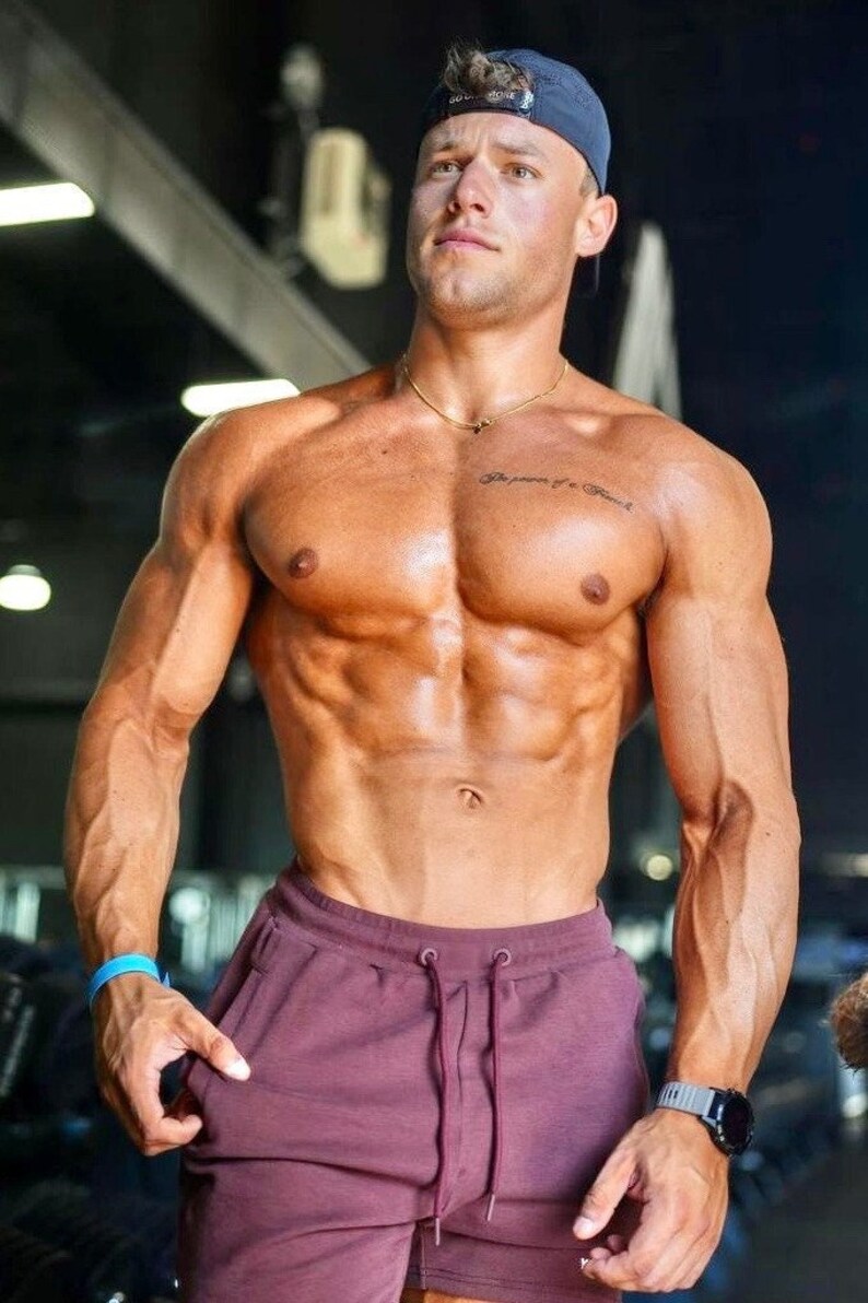 Handsome Bodybuilder Sexy Muscle Jock Hunk Hot Buff Alpha Male Man 4x6 ...