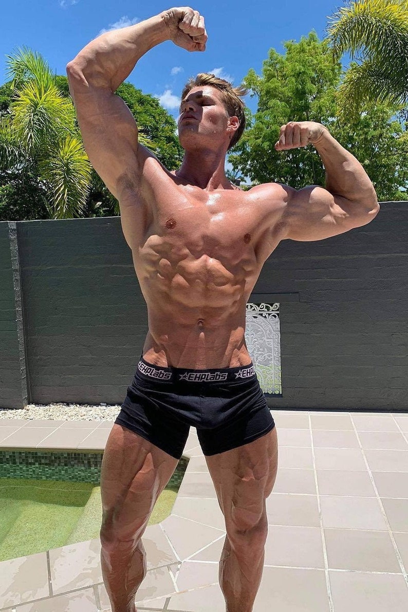 Handsome Bodybuilder Sexy Muscle Jock Hunk Hot Buff Alpha Male Etsy