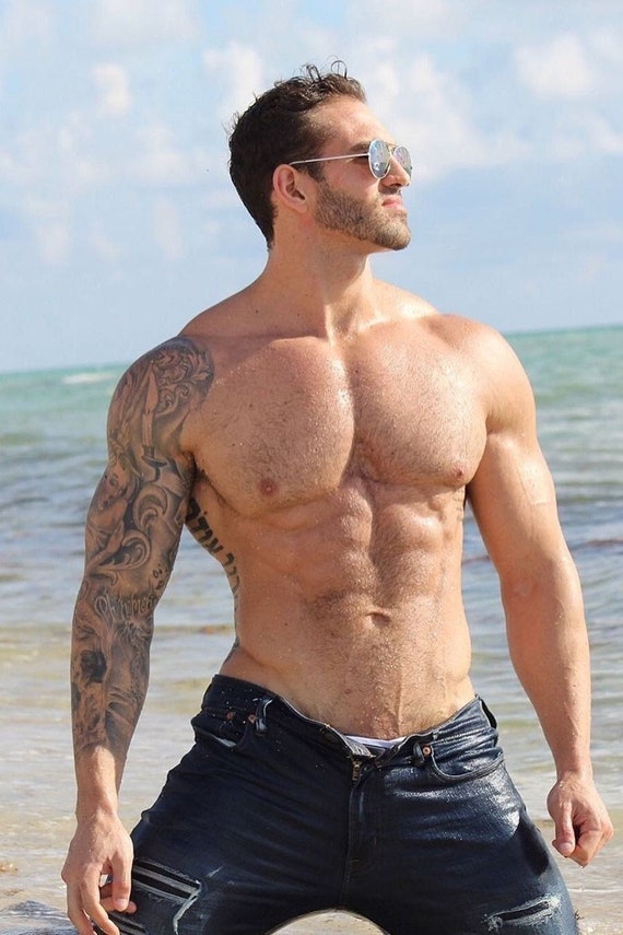 Handsome Bodybuilder Sexy Muscle Jock Hunk Hot Buff Alpha Male - Etsy