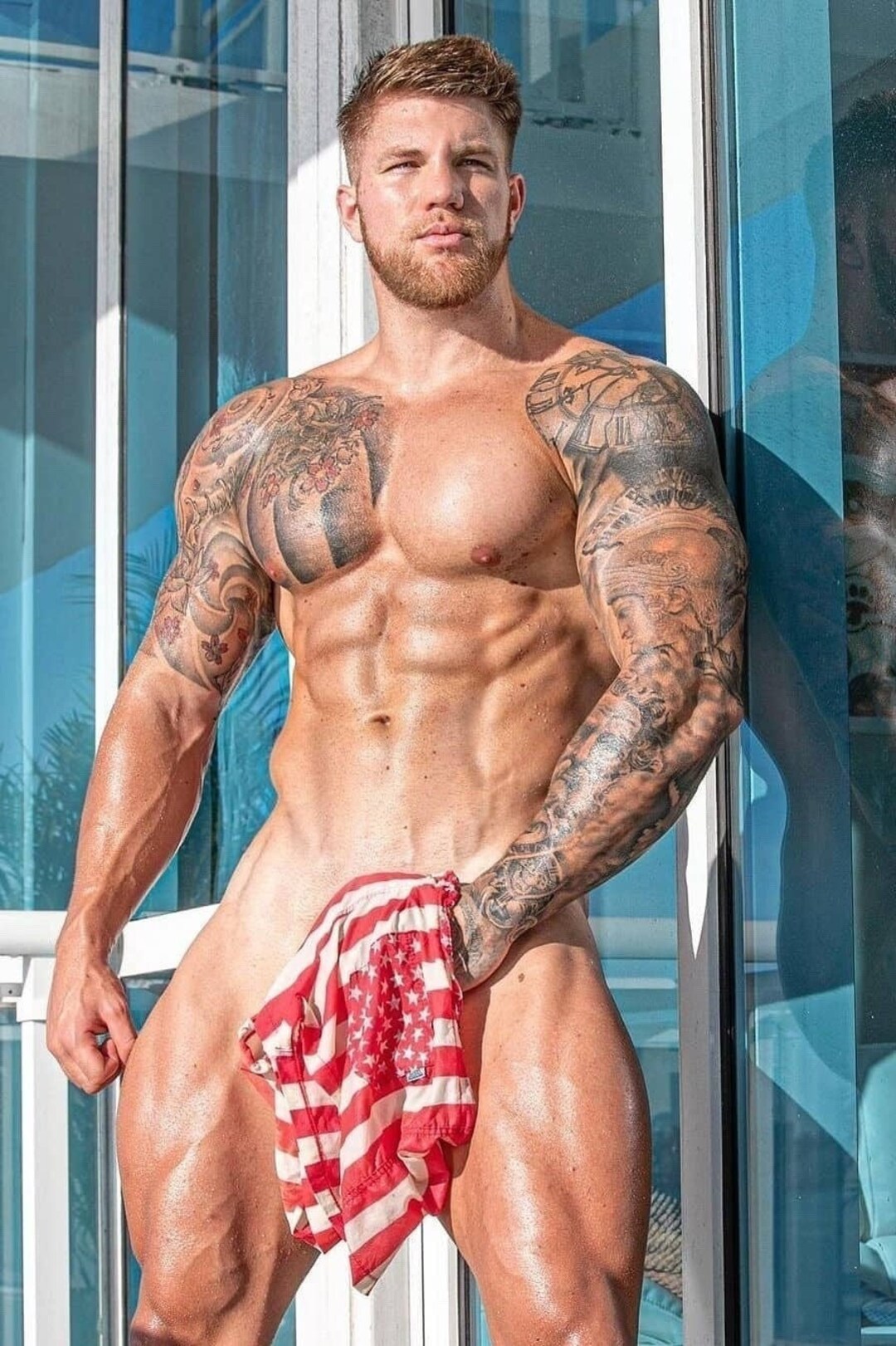 Handsome Bodybuilder Sexy Muscle Jock Hunk Hot Buff Alpha Male Man 4x6