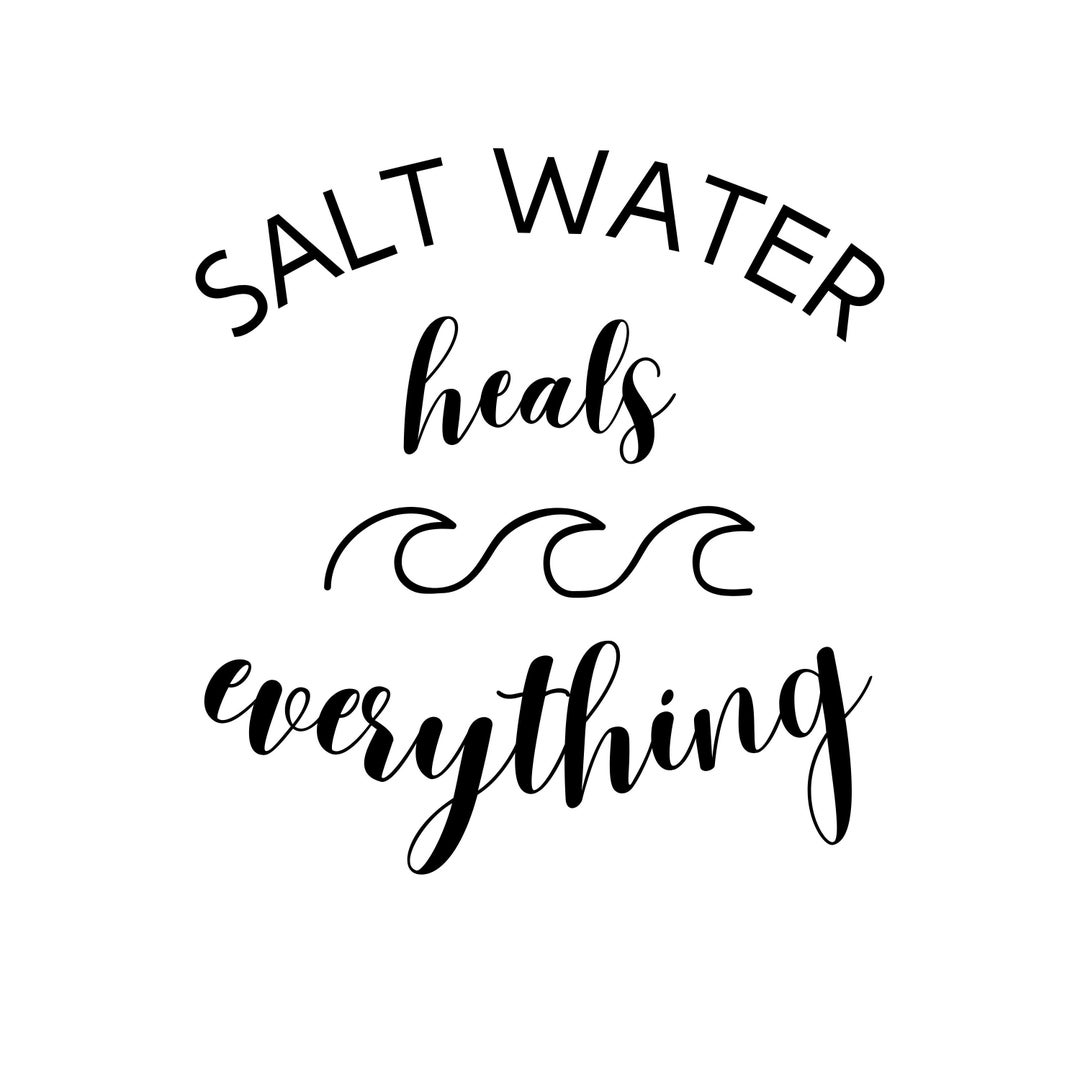 Salt Water Heals Everything SVG, Summer Beach SVG, Beach Svg ...