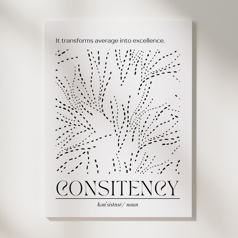 CONSISTENCY DEFINITION Printable Wall Art Decor, Printable Wall Art ...