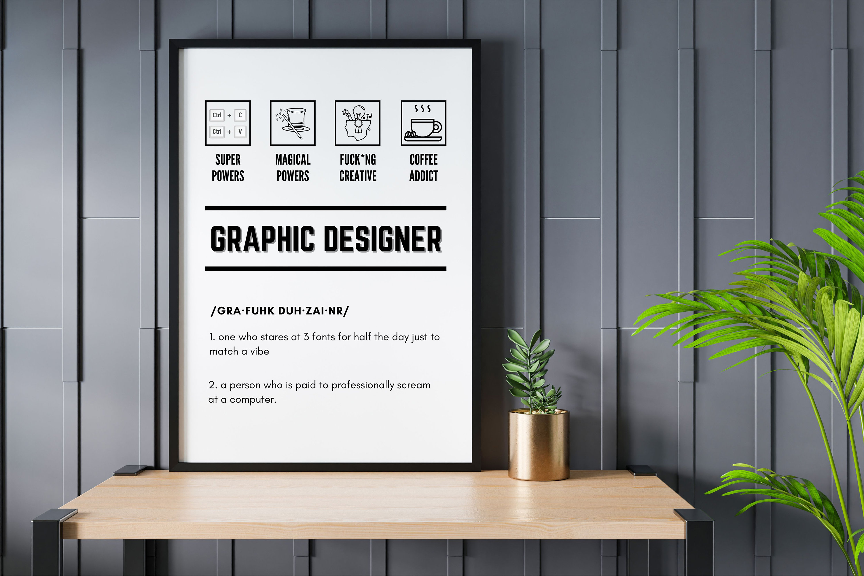 Graphic Designer Definition Wall Art Print, Digital Download - Etsy