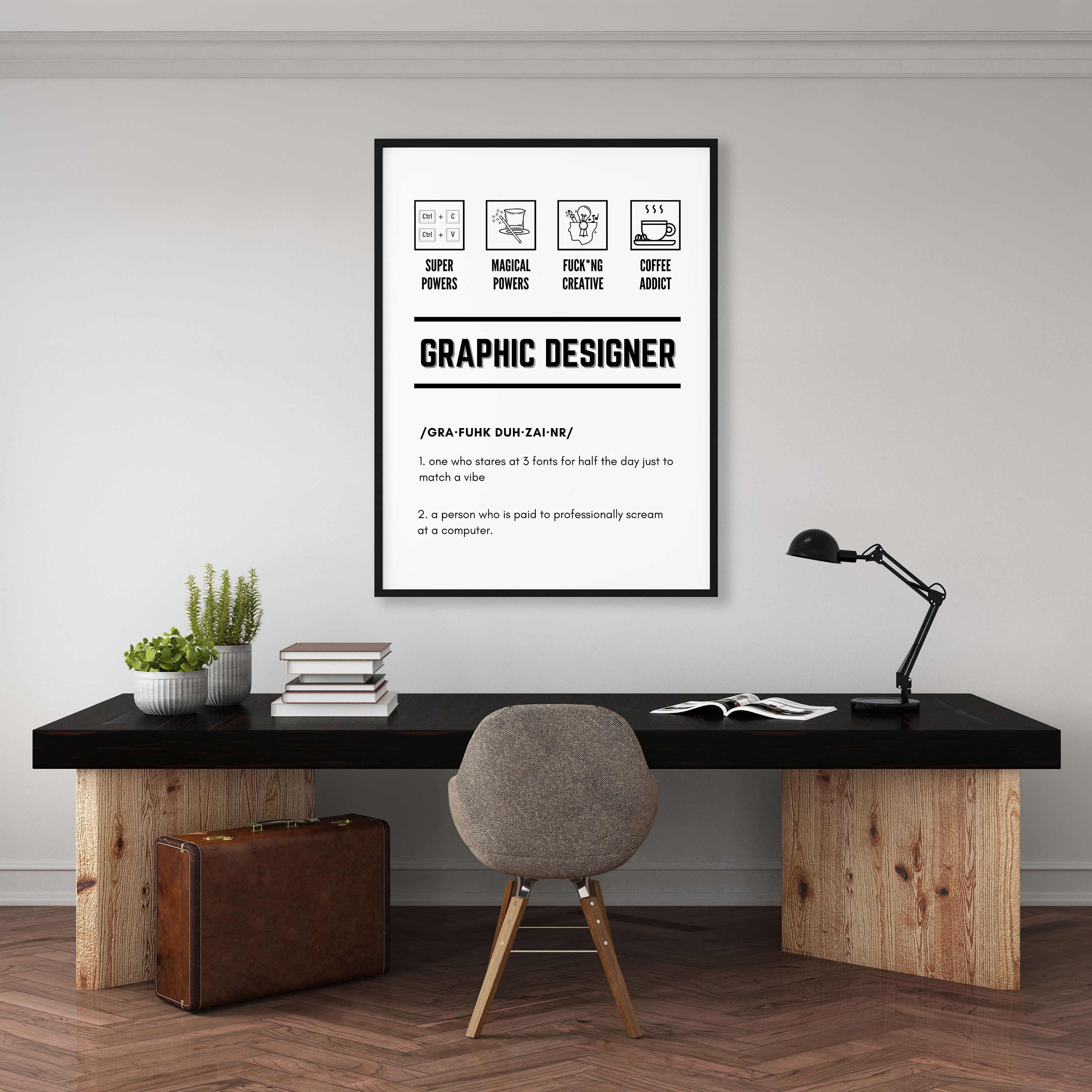 Graphic Designer Definition Wall Art Print, Digital Download - Etsy