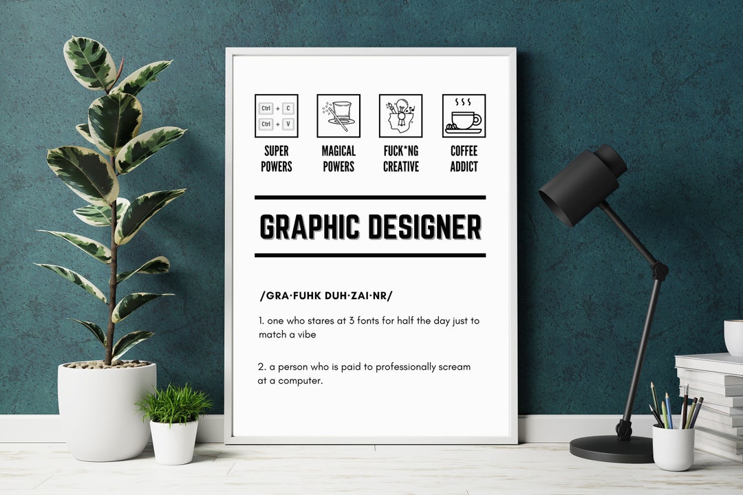 Graphic Designer Definition Wall Art Print, Digital Download - Etsy